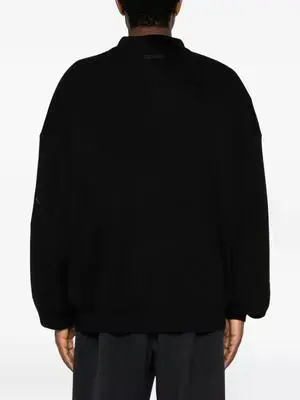 Fear Of God Signature 90s Logo-embroidered Polo Shirt - Black