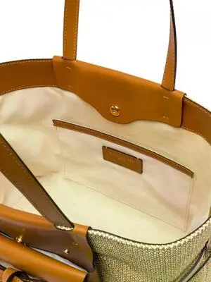 GIANNI CHIARINI Knot-detail Woven Tote Bag