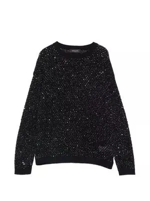 Fabiana Filippi Sequin-embellished Open-knit Sweater
