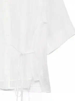 Seventy Crinkled Side-tie Blouse