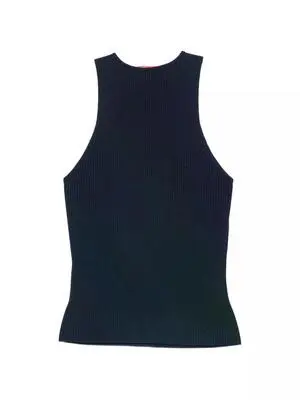 Iceberg Lace-up Ribbed-knit Tank Top