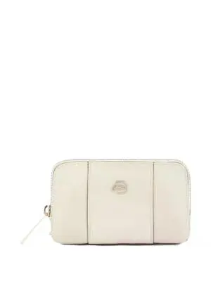 PIQUADRO Logo-plaque Leather Key Holder - Neutrals