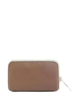 PIQUADRO Logo-plaque Leather Key Holder - Neutrals
