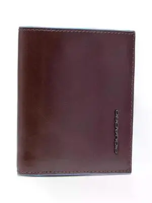 PIQUADRO Logo-plaque Leather Cardholder