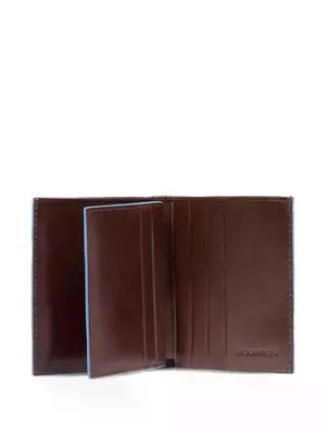 PIQUADRO Logo-plaque Leather Cardholder