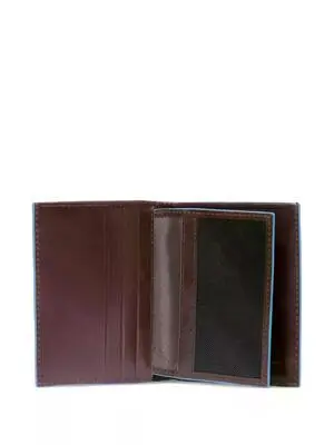 PIQUADRO Logo-plaque Leather Cardholder