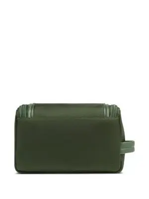 PIQUADRO Hanging Leather-trim Toiletry Bag