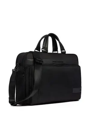 PIQUADRO Leather-panelled Laptop Bag