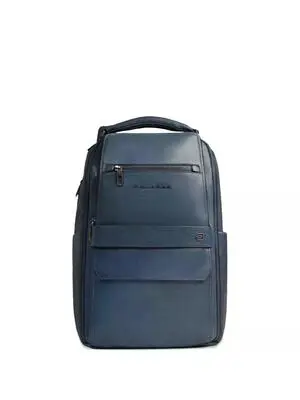 PIQUADRO Leather Laptop Backpack