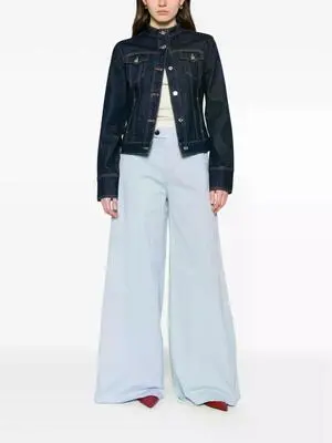 BERWICH Nina Wide-leg Trousers - Blue
