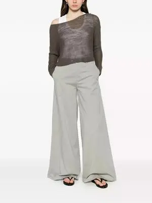 BERWICH Nina Wide-leg Trousers - Grey
