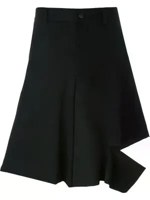 Comme Des Garçons Cut Out Oversized Shorts - Black