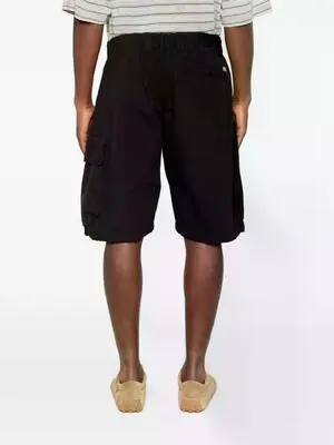 C.P. COMPANY Cotton Rip-stop Lens Cargo Shorts - Black