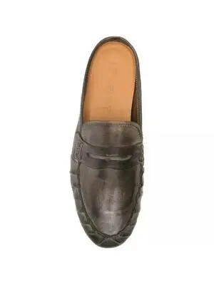 LEQARANT Leather Penny Mules