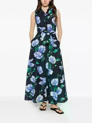 LAVI COUTURE Basilico Floral-print Maxi Dress
