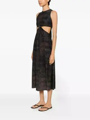 CIA MARÍTIMA Cut-out Detail Midi Dress