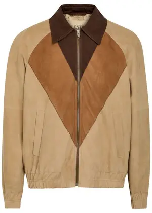 Valentino Garavani Panelled Suede Jacket