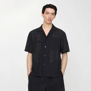 Burberry Relaxed Fit Check Cotton Voile Shirt