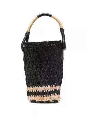 ALYSI Top Handle Bucket Bag - Black