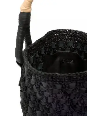 ALYSI Top Handle Bucket Bag - Black