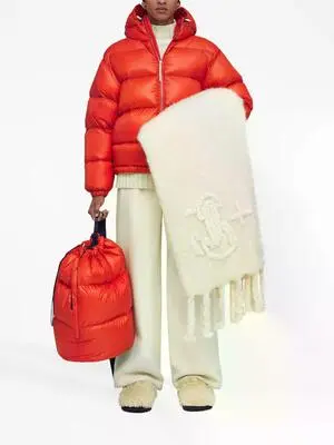 JIL SANDER Long-sleeve Padded Hooded Jacket - Red