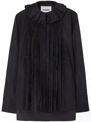 JIL SANDER Ruffle-collar Long-sleeve Blouse