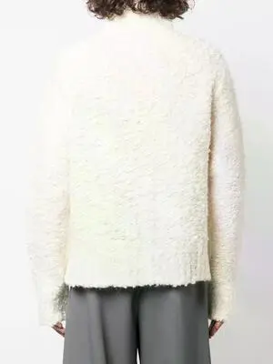 JIL SANDER Shearling Zip-up Jacket - Neutrals