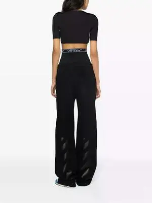 Off-White Logo Tape Open Back T-shirt