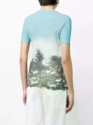 JIL SANDER Graphic-print Cotton T-shirt