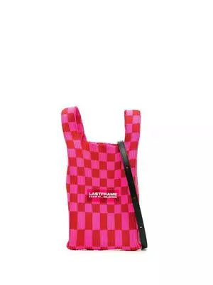 LASTFRAME Checkerboard Satchel Bag