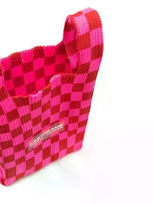 LASTFRAME Checkerboard Satchel Bag