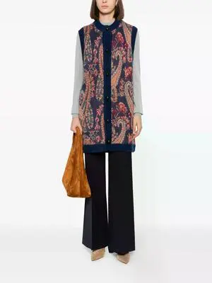 Etro Paisley Intarsia-knit Vest