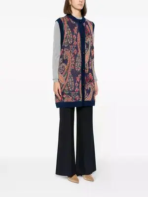Etro Paisley Intarsia-knit Vest