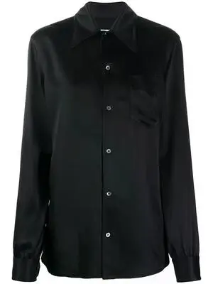 MAISON MARGIELA Satin Long-sleeve Shirt