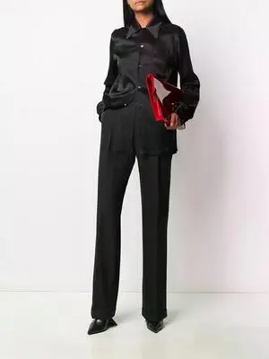 MAISON MARGIELA Satin Long-sleeve Shirt