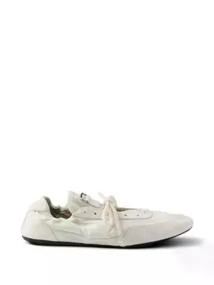 Prada Collapse Denim Sneakers - Neutrals