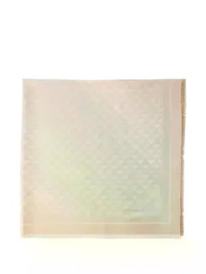 Prada Silk, Viscose And Lurex Shawl - Neutrals