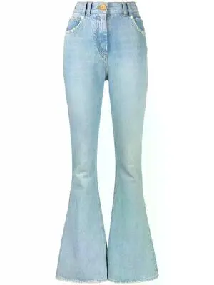 Balmain Monogram Bootcut Jeans