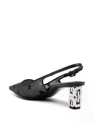 Givenchy 65mm Logo-plaque Leather Pumps