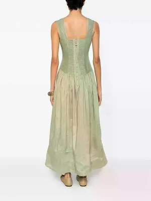 Aje Spirelle Maxi Dress - Green