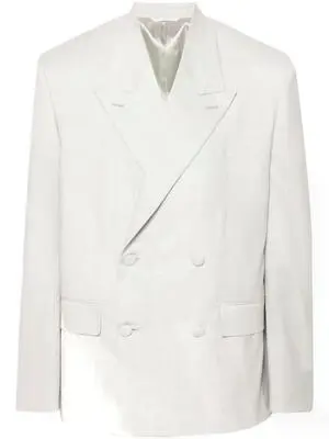 Givenchy Double-breasted Wool Blazer - Neutrals