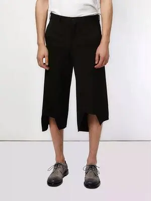 Comme Des Garçons Uneven Cropped Trousers