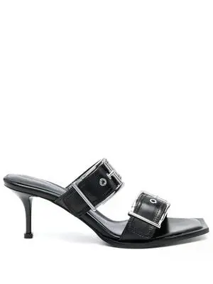 Alexander McQueen 75mm Leather Buckled Sandals