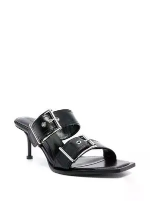 Alexander McQueen 75mm Leather Buckled Sandals