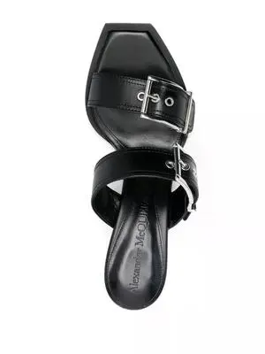 Alexander McQueen 75mm Leather Buckled Sandals
