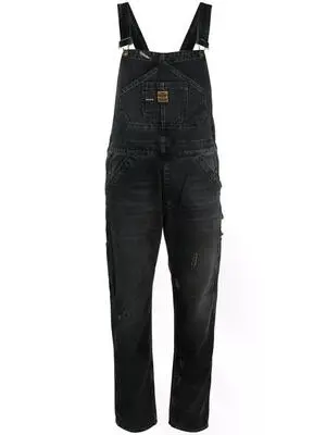 WASHINGTON DEE-CEE Logo-patch Denim Dungarees