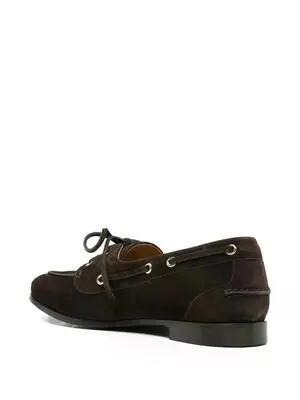 Bally Plume Suede Loafers - Brown