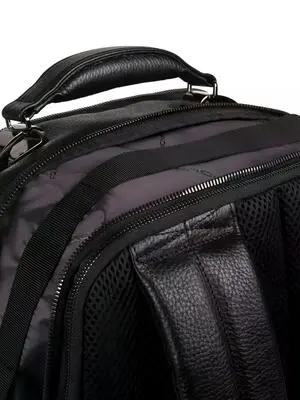 PIQUADRO Grained Leather Backpack