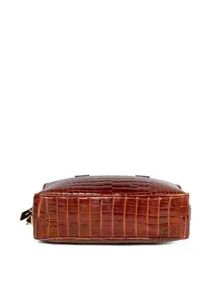 Prada Crocodile-effect Top Handle Bag