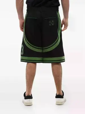 Off-White Curved-stripe Shorts